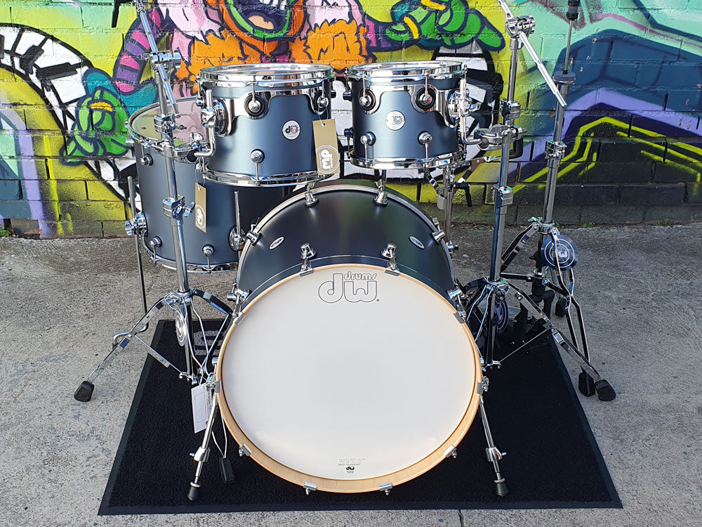 DW Design Series 22" 4 Piece Shell Kit - Blue Slate – Drummers Paradise