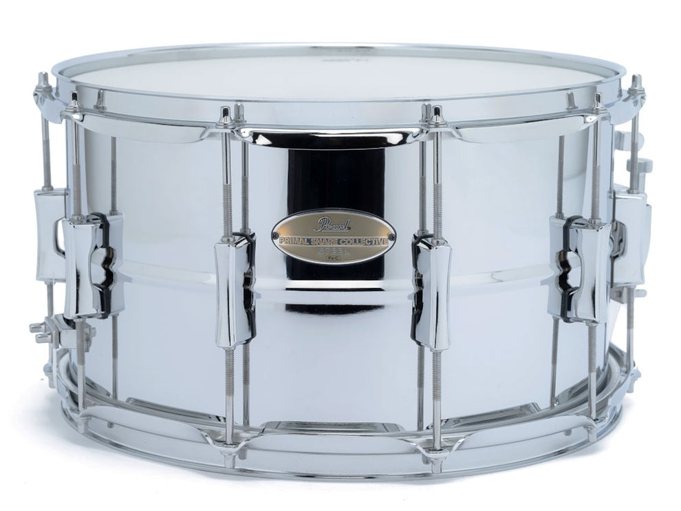 Pearl Primal Collective 14" x 8" Steel Snare Drum – Drummers Paradise
