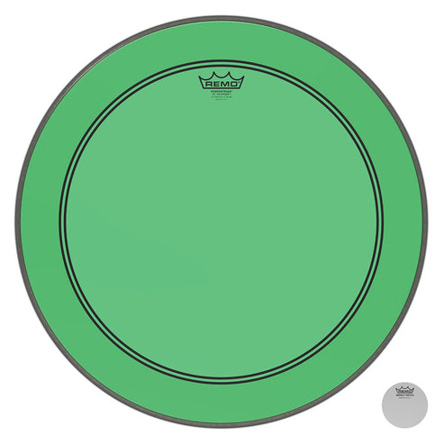 Remo Powerstroke 3 Colortone Green 20" Bass Drum Head – Drummers Paradise